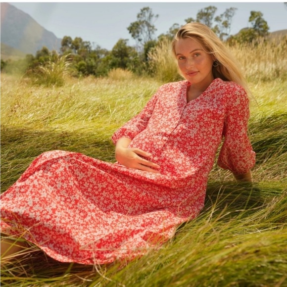 The Nines by HATCH | Dresses | The Nines X Hatch Red Ditsy Floral 0 ...